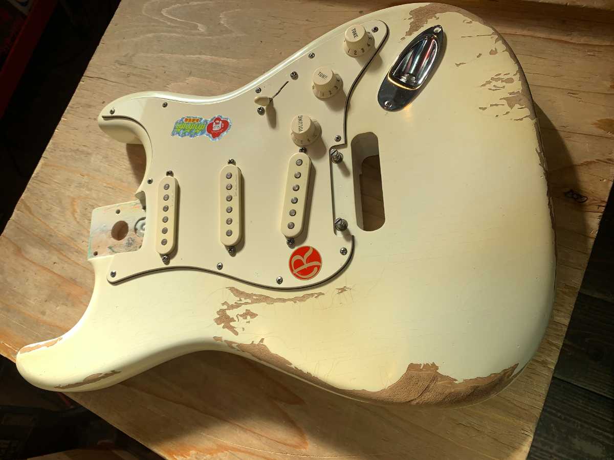 CUSTOM-MADE Stratocaster Relic / Aged Olympic White