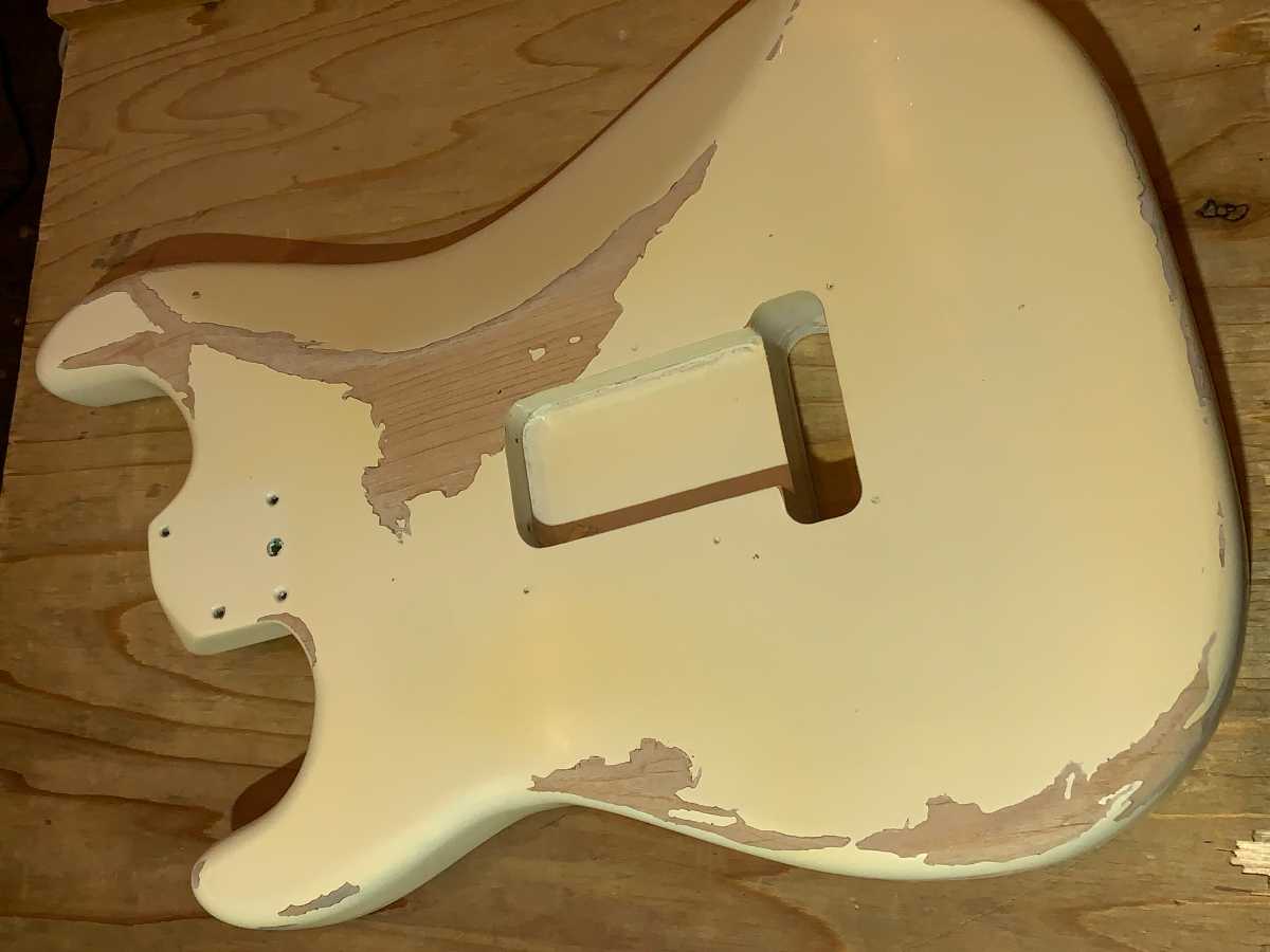CUSTOM-MADE Stratocaster Relic / Aged Olympic White